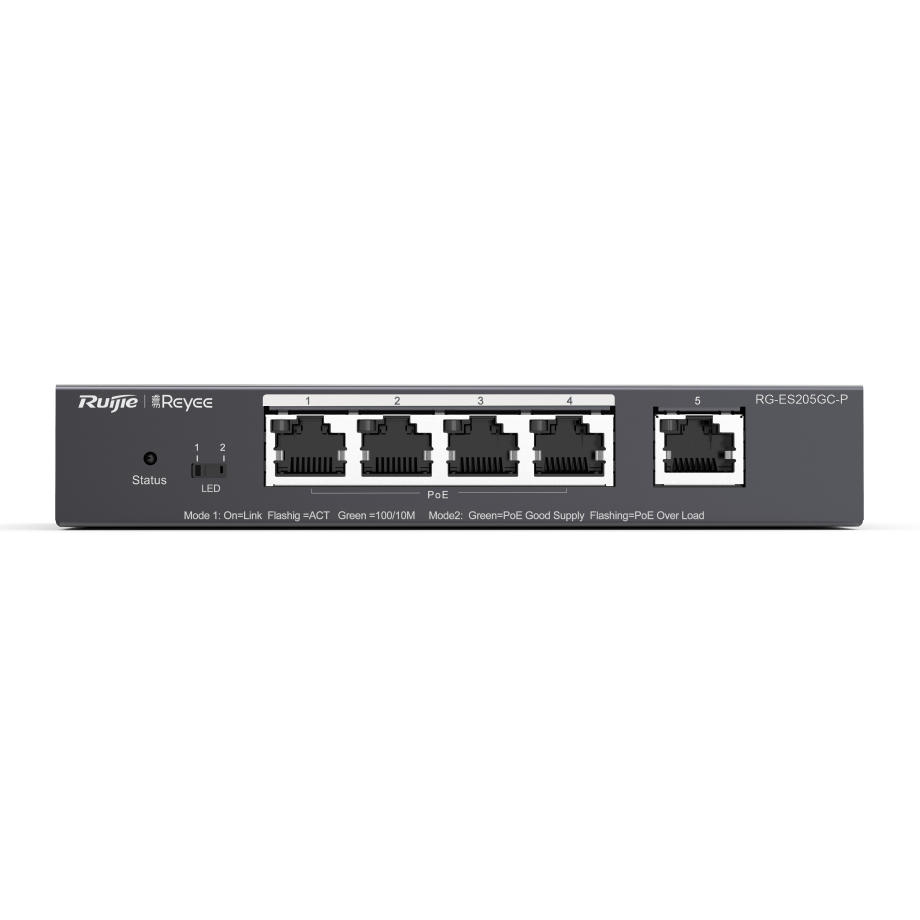Reyee 5-Port Gigabit Managed PoE Switch | Getic